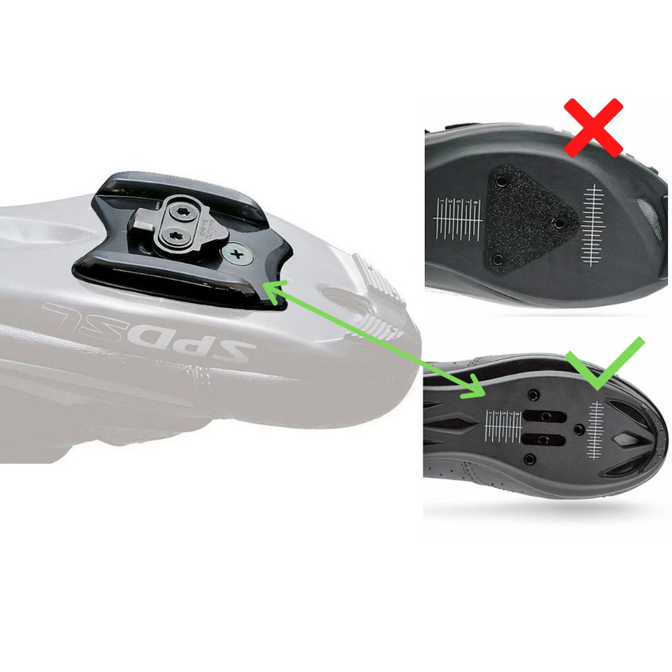 Adaptor placute pantofi SHIMANO SM-SH40 SPD-SL la SPD / Sosea la MTB ...