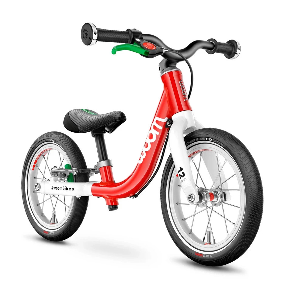 Bicicleta copii WOOM 1 fara pedale Rosu Bikexcs.ro