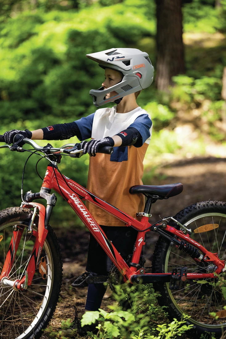 Casca copii MTB Full Face ABUS YouDrop Sage Green Bikexcs.ro