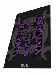 Set stickere adezive furca ROCKSHOX Yari Purple 2022 Bikexcs.ro