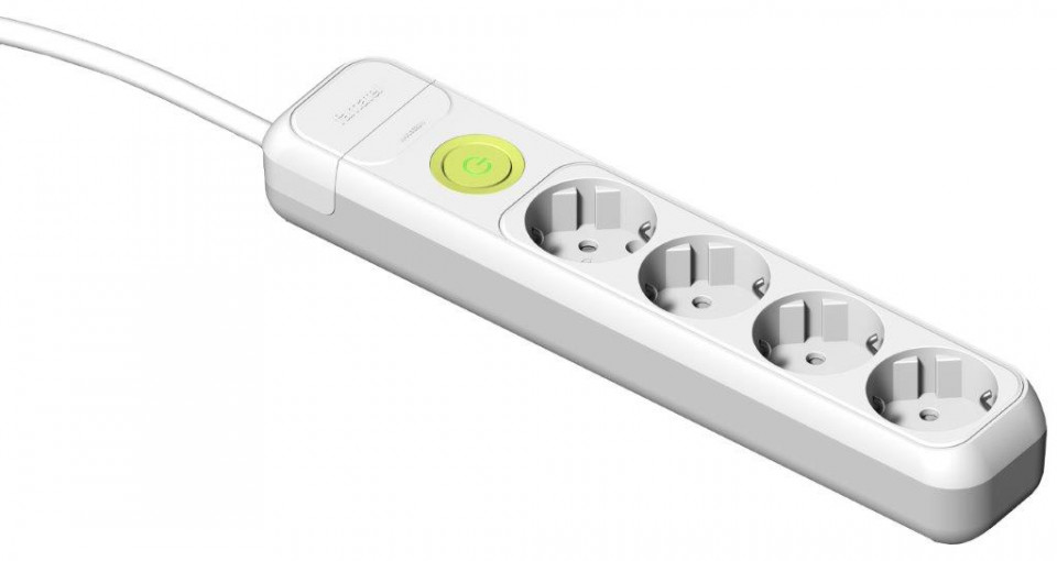 Prelungitor 4 prize schuko 230V 16A cablu 3X1,5mmp 1,5m cu intrerupator ...