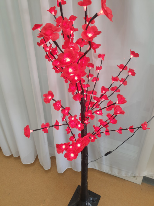 Pom Artificial Luminos Decor 150 cm Rosu HOMRSD- 20031