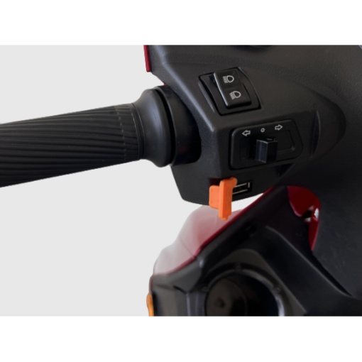 Scuter Electric, Fara Permis, Cu Pedale Voltarom SX - 220 W, visiniu