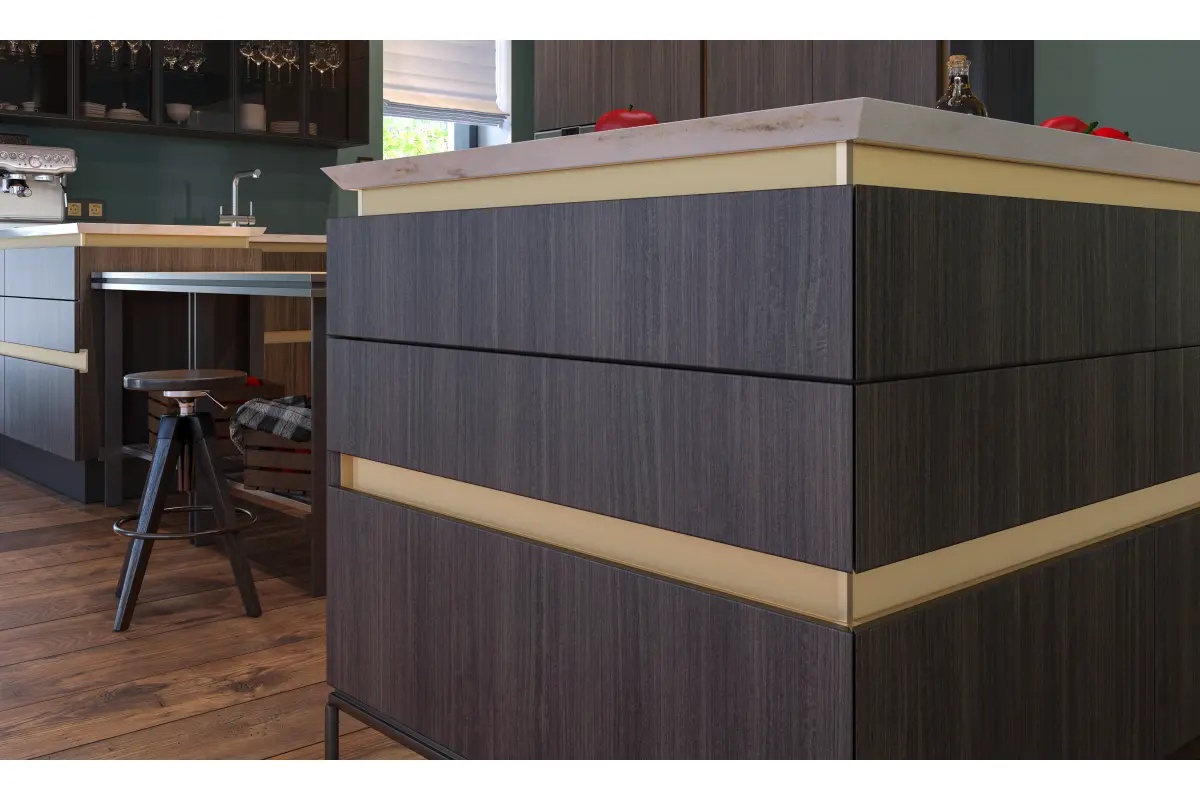 Colț exterior profil Gola C, auriu, Vello