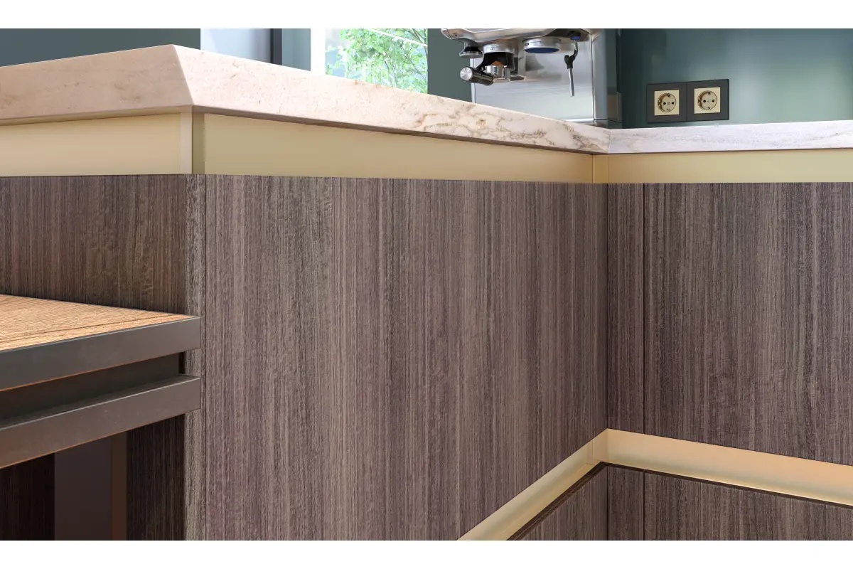 Colț exterior profil Gola C, auriu, Vello