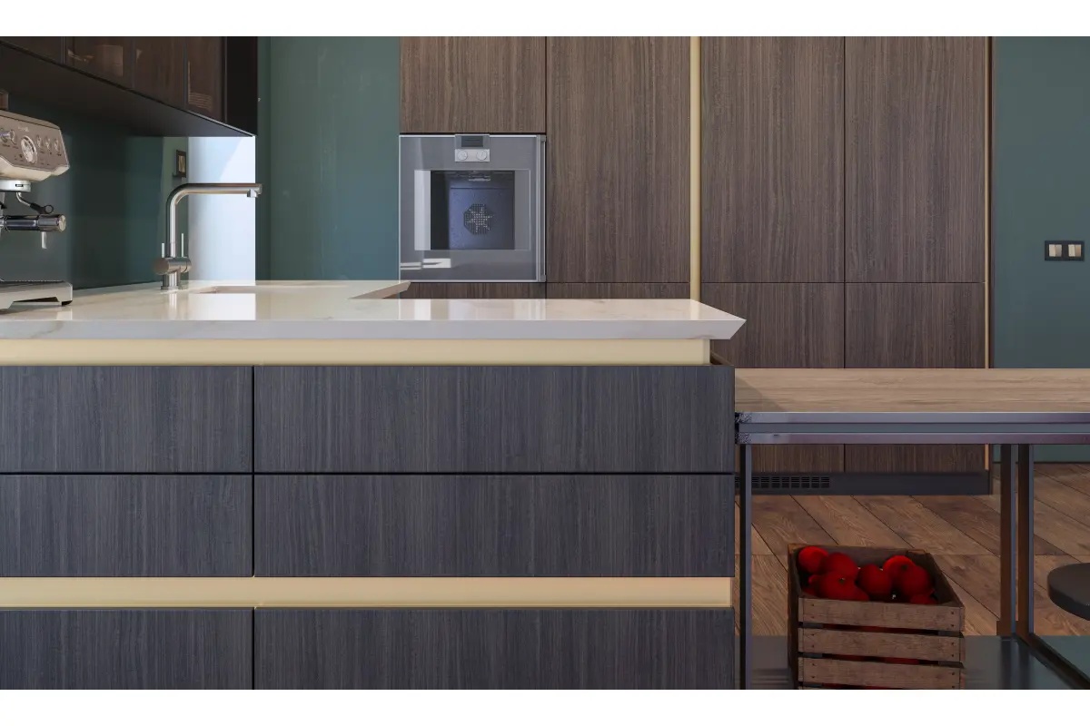 Colț exterior profil Gola C, negru, Vello