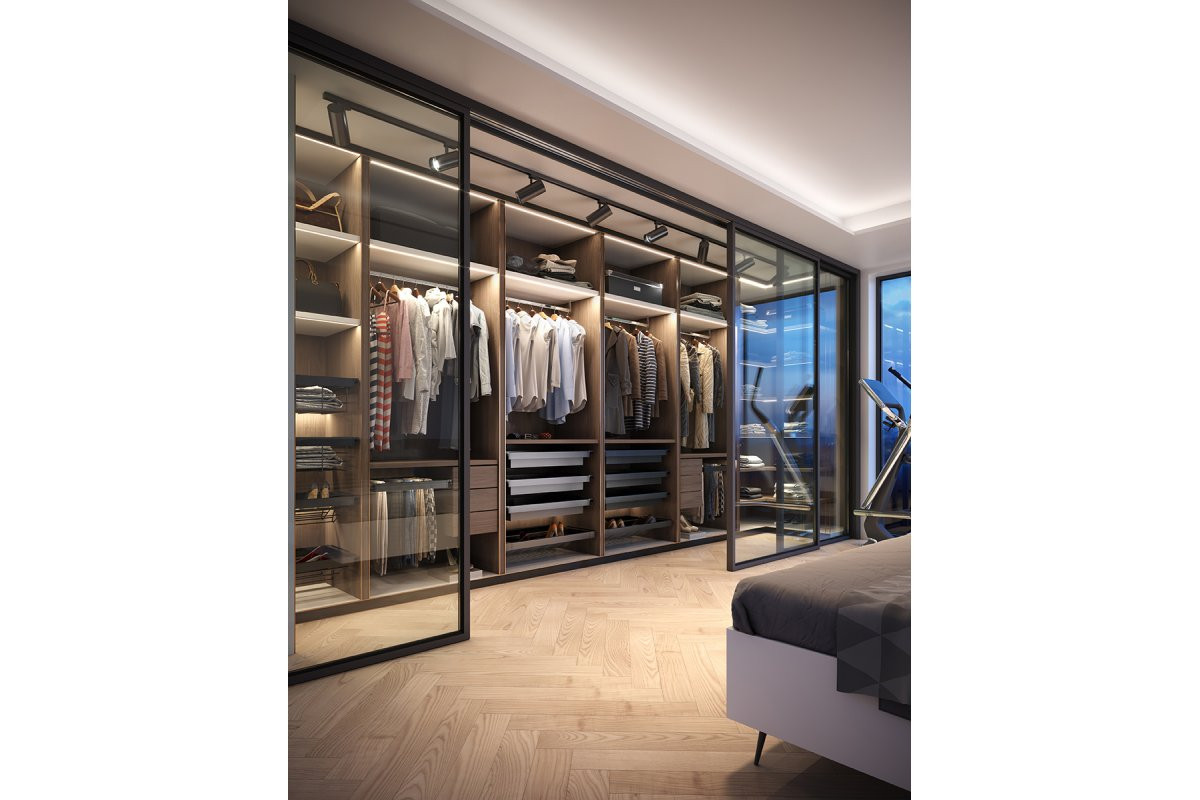 Profil colt aplicat de aluminiu L=2 m GLAX, negru mat,pentru bandă LED