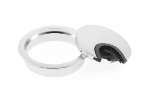 Trecere cablu birou LBF, 60mm, aluminiu