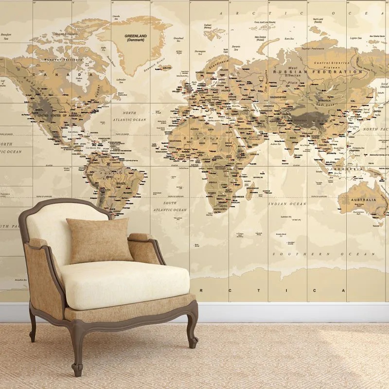 Classic Vintage Map Wallpaper