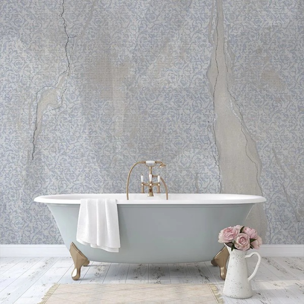 Nomadic Wall Blue Wallpaper