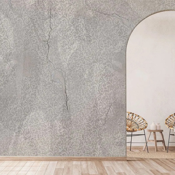 Nomadic Wall Grey Wallpaper