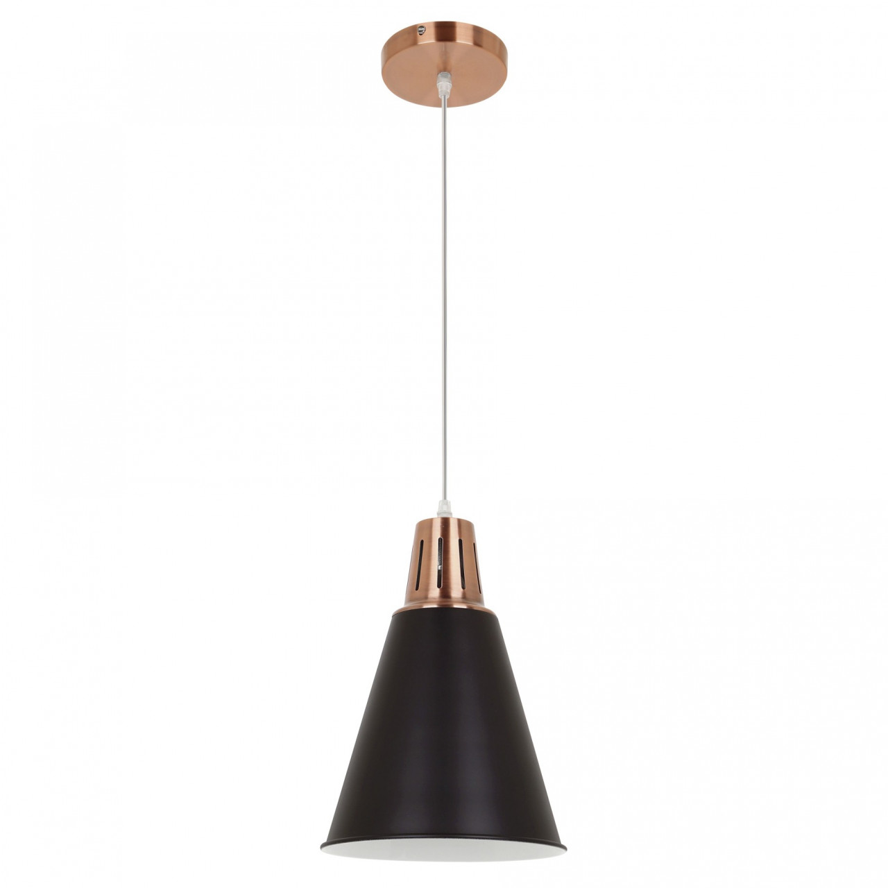 Pendul Shade, 1 bec, dulie E27, negru, cupru, metal, Klausen