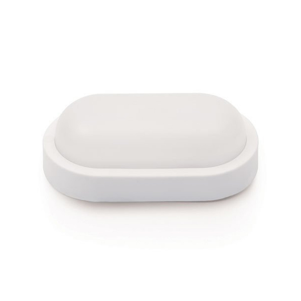 Aplica LED ovala 8W exterior, IP54, 600lm, lumina rece 6000k, alb, Optonica