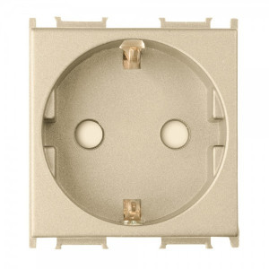 Priza cu pamantare 2 module Thea Modular Panasonic aurie- Savelectro