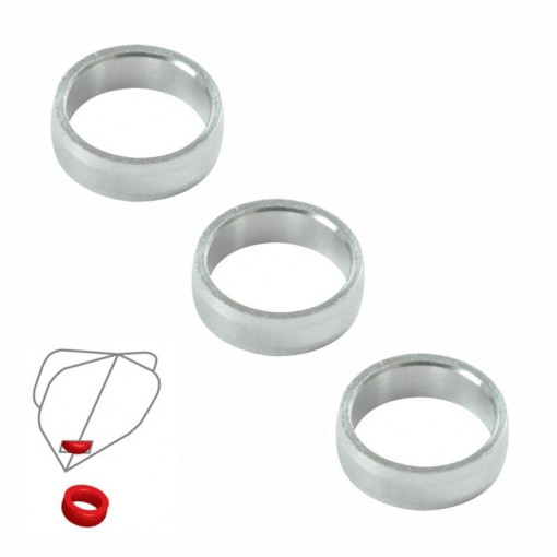 Inel Target fixare fluturasi - argintiu