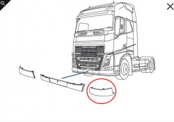 Colt bara stanga (neted) Volvo FH4, FM4 Euro 6