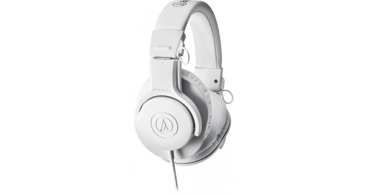 Audio-Technica ATH-M20XWH Căști Studio Closed-Back Albe | MusicShop