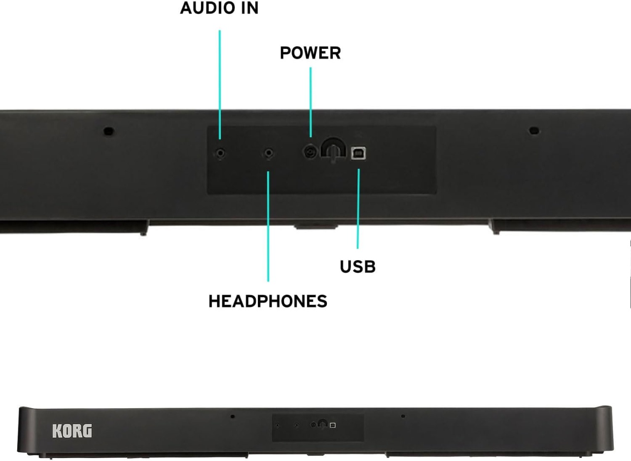 Korg B2 Black – Pian Digital 88 Clape cu USB și Difuzoare Stereo ...