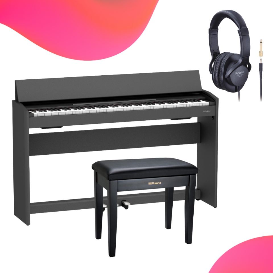 Roland F107 Set cu bancă și căști – Pachet complet pentru învățare ...