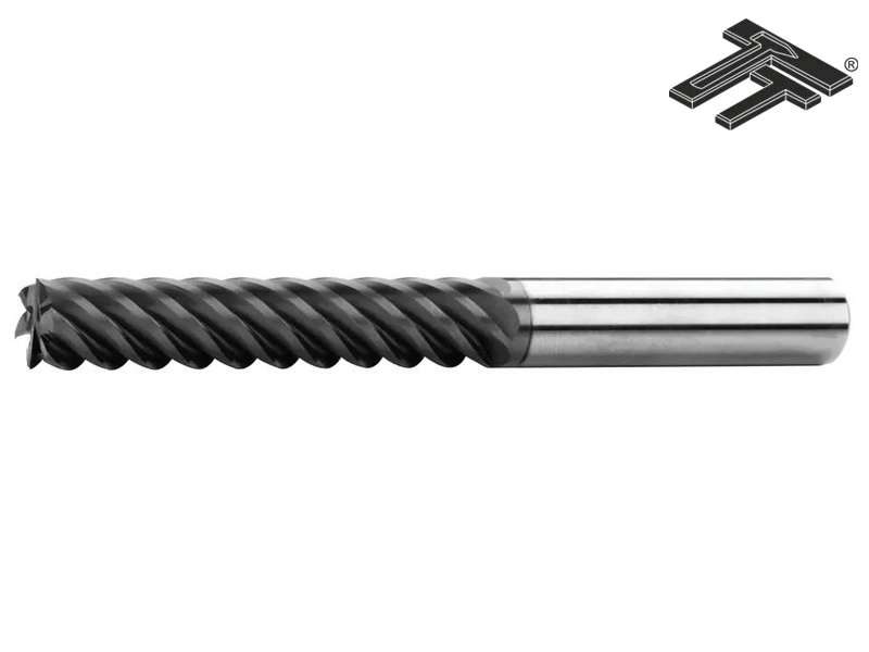 Freza cilindro-frontala extra-lunga, coada cilindrica cu 6-8 dinti ...