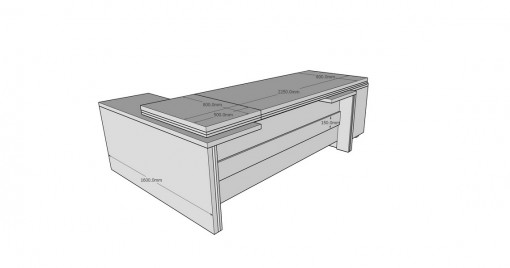 Birou Manager Expert - Mobilier birou - Moff - Produs in Romania