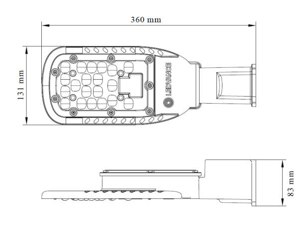 OSRAM LEDVANCE - Corp iluminal stradal ECO AREA 45W 4000K alb-neutru