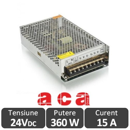 Sursa alimentare Aca Light LED 360W 24V 15A
