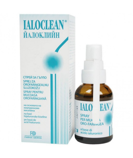 Ialoclean Spray pentru mucoasa orofaringiana x 30ml-Farma-Derma IT