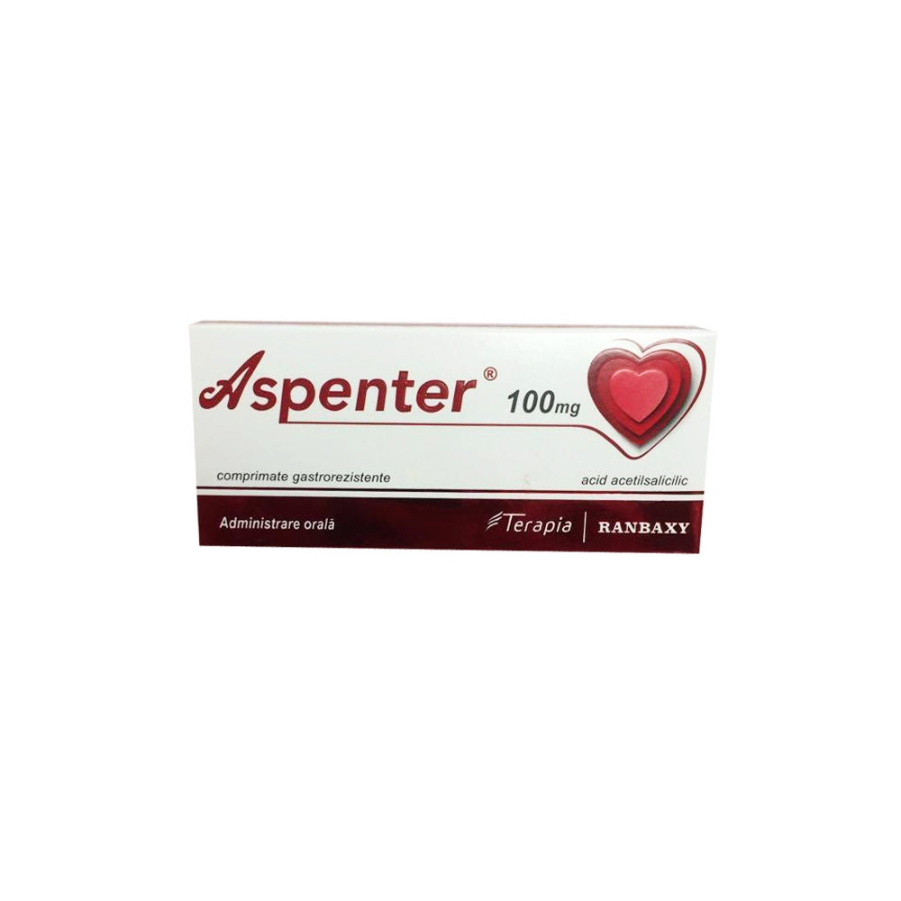 Aspenter 100mg x 28 comprimate gastrorezistente