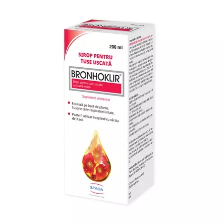 Bronhoklir Sirop pentru tuse uscata x 200ml