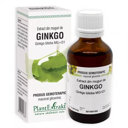 PlantExtrakt Extract din Muguri de Ginkgo Biloba x 50ml