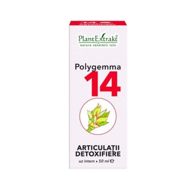PlantExtrakt Polygemma nr. 14 Articulatii Detoxifiere x 50ml