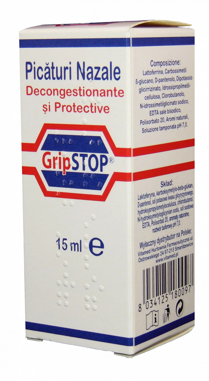 GripStop picaturi nazale solutie x 15ml