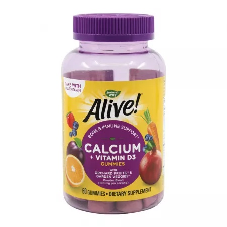 Secom Alive Calcium + Vitamina D3 x 60 jeleuri