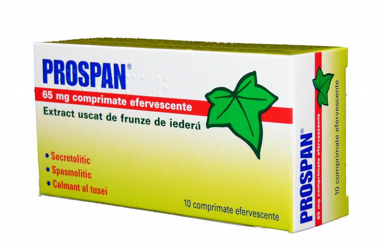 Prospan 65mg x 10 comprimate efervescente