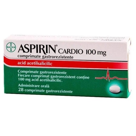 Aspirin Cardio 100mg x 30 comprimate