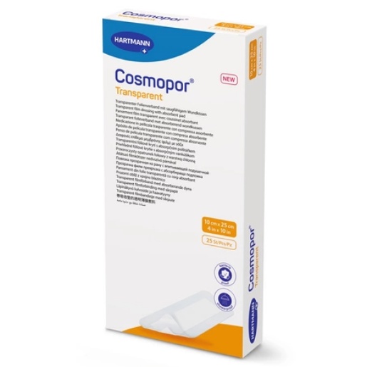 Hartmann Cosmopor pansament transparent steril 10cm x 25cm x 25 bucati