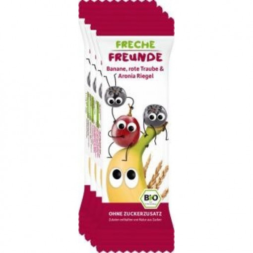 Freche Freunde Baton Cereale Banane, Struguri, Aronia Eco 4 x 23g