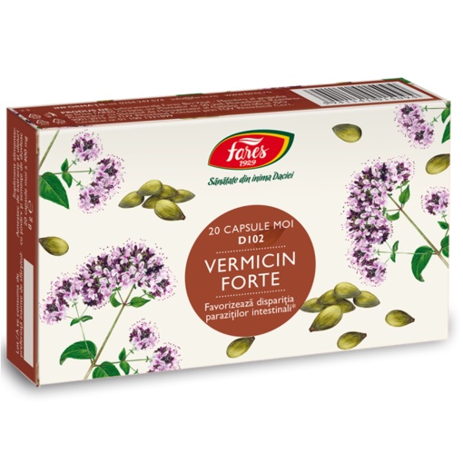 Fares Vermicin Forte antiparazitar x 20 capsule moi