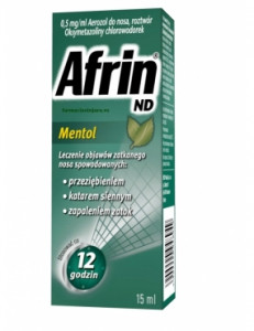 Afrin 0,5mg/ml Mentol spray nazal x 15ml