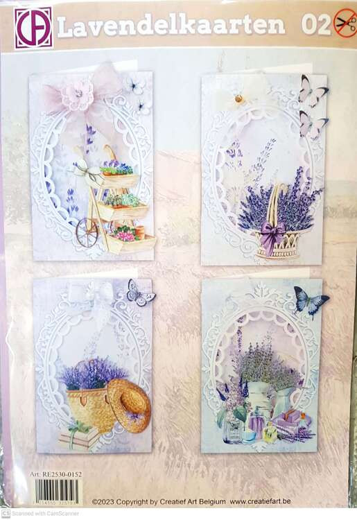 Creatief Art kaartenpakket Lavendelkaarten 02 RE2530-0152 (Locatie: 0608)