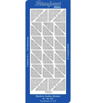 Starform sticker goud hoekjes 843 (Locatie: E190)