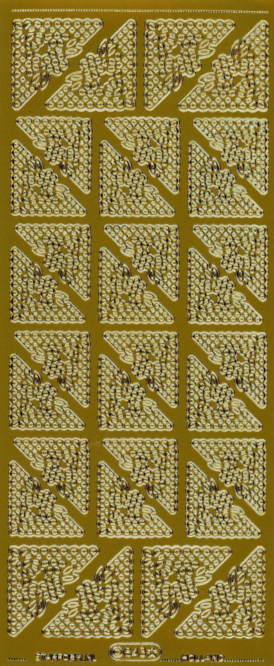 Starform sticker goud hoekjes 843 (Locatie: E190)
