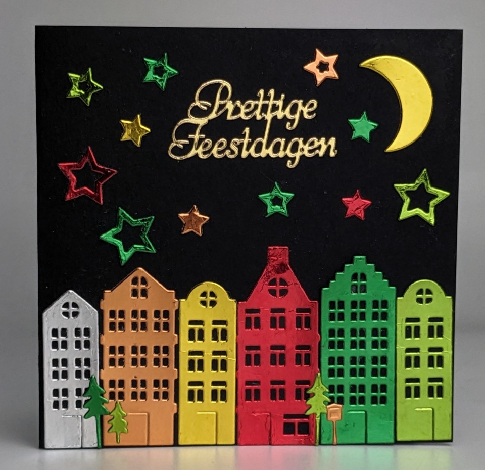 Amy Design snijmal Christmas Houses ADD10303 (Locatie: nn248)