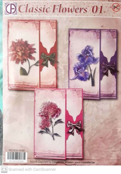 Creatief Art kaartenpakket Classic Flowers 01 RE2530-0090 (Locatie: 0611)