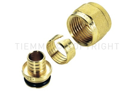 TIEMME Conector tip EK pentru țeavă tip Pex și PexAl