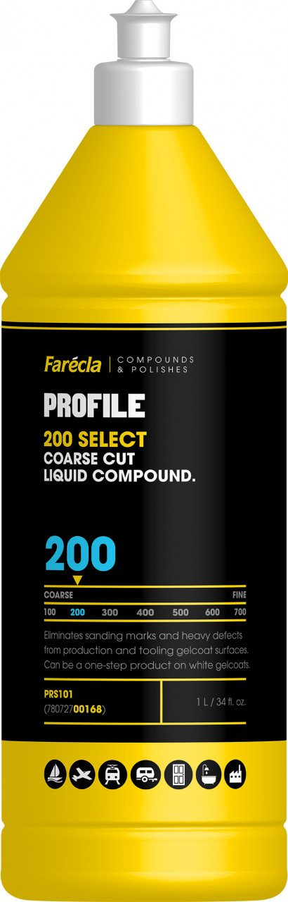 FARECLA PROFILE 200 SELECT COARSE CUT LIQUID COMPOUND PRS101 1L