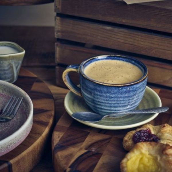 Ceasca cafea Terra Porcelain Aqua Blue 28.5cl CUP-PBL28 | Rosehome.ro