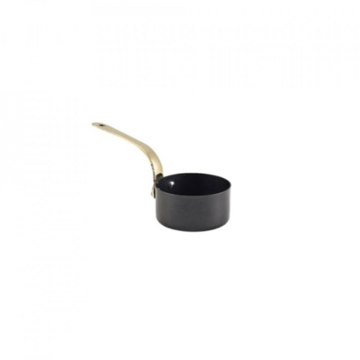 Mini sosiera cu maner Vintage Steel Black 7x3,75cm SMS7BKV | Rosehome.ro