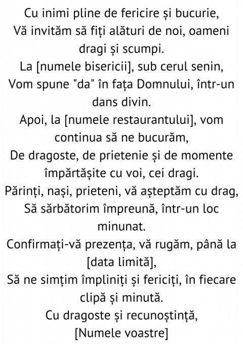 Text nuntă 5